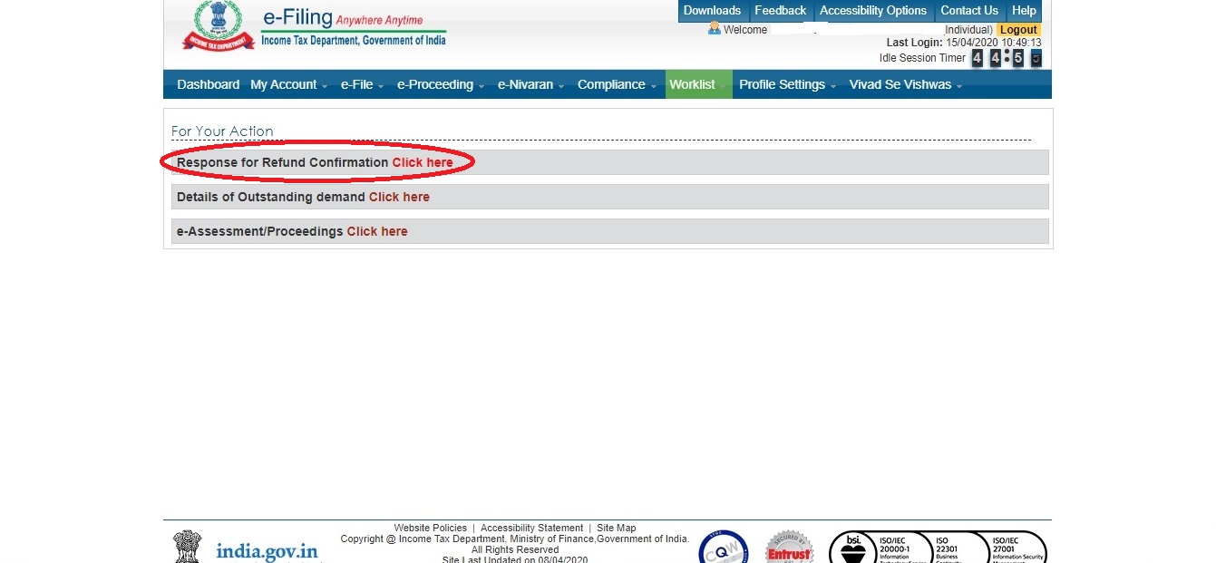 Re-confirm the refund claim - Do this to get your income tax refund ...