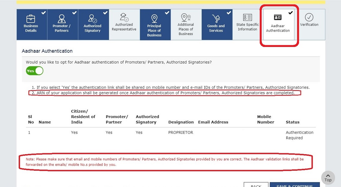 Aadhar Authentication For Gst Registration Whats New Taxontips